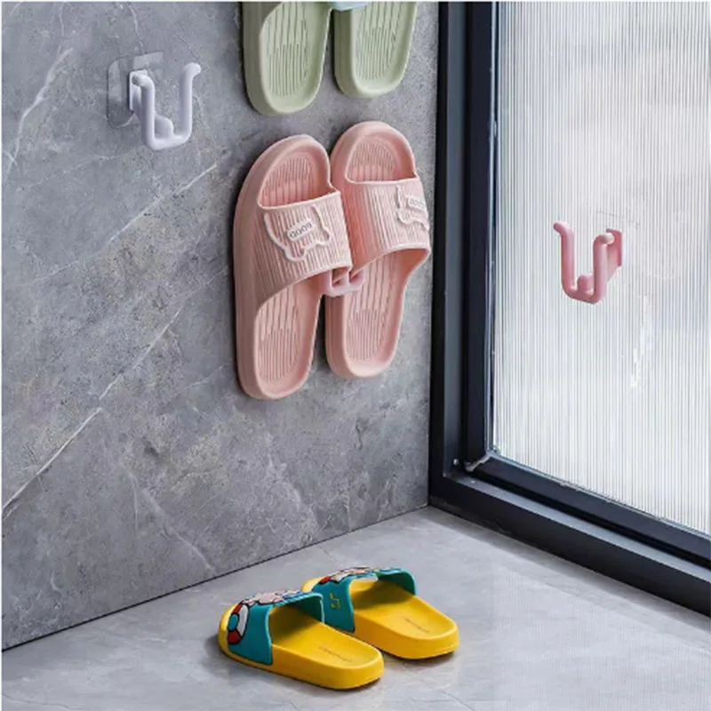 Slippers-Rack-Bathroom-Simple-Slipper-Hook-Toilet-Drainage-Rack-Wall ...