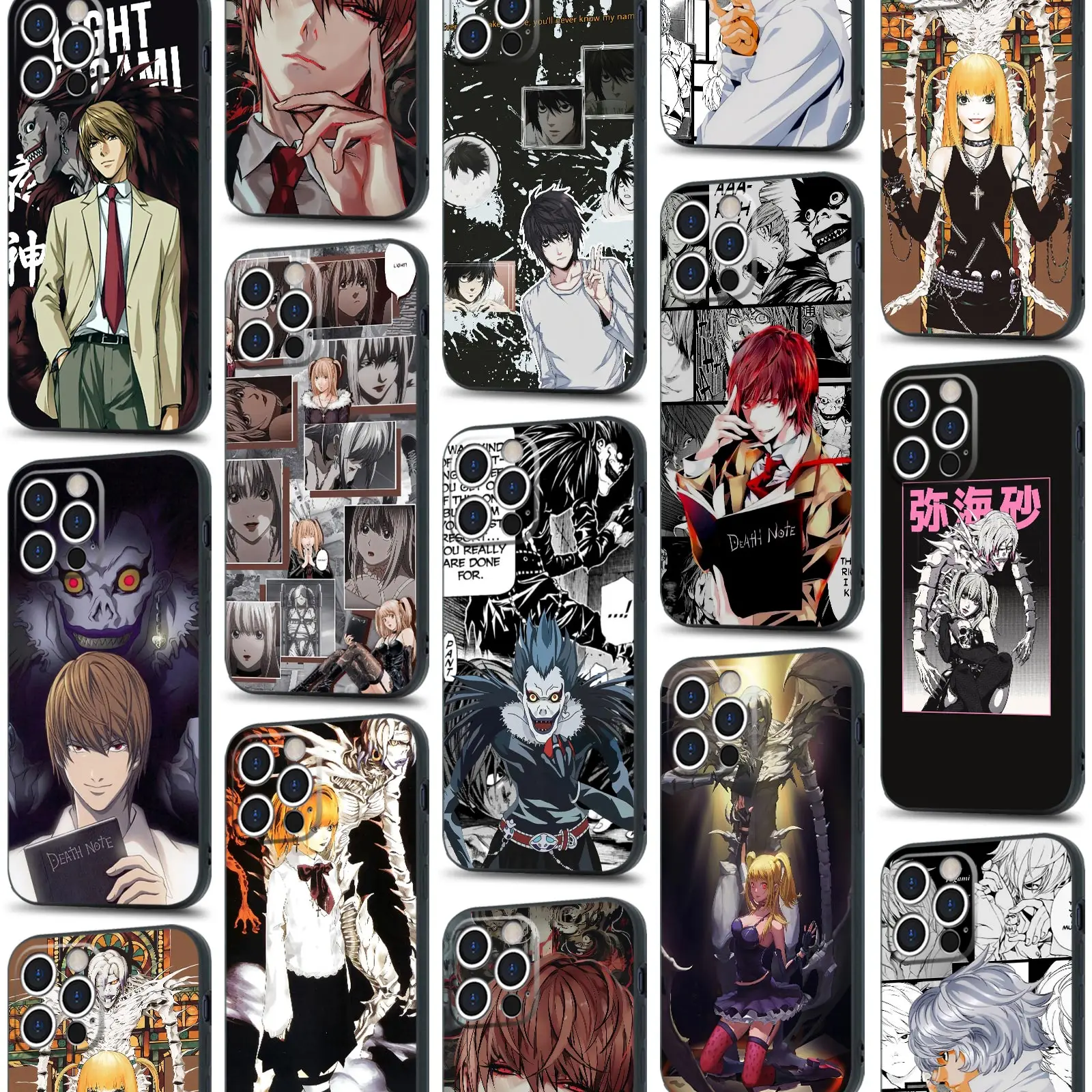 Death Note L Misa Amane Ryuk Kira custodia morbida in Silicone per ...