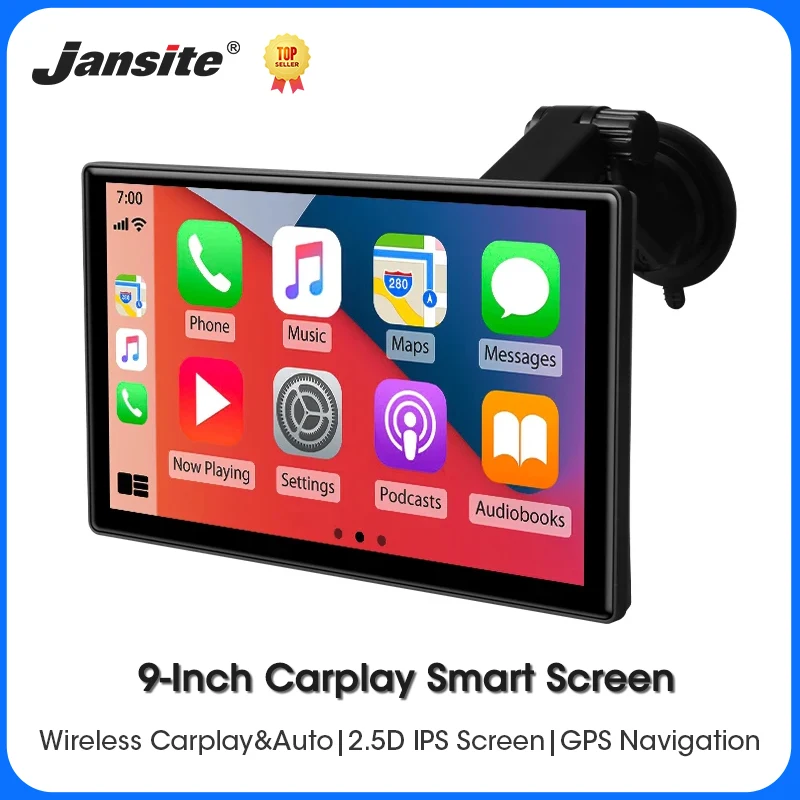 9-Inch-Wireless-Carplay-Android-Auto-Dashboard-Universal-Portable-Smart ...