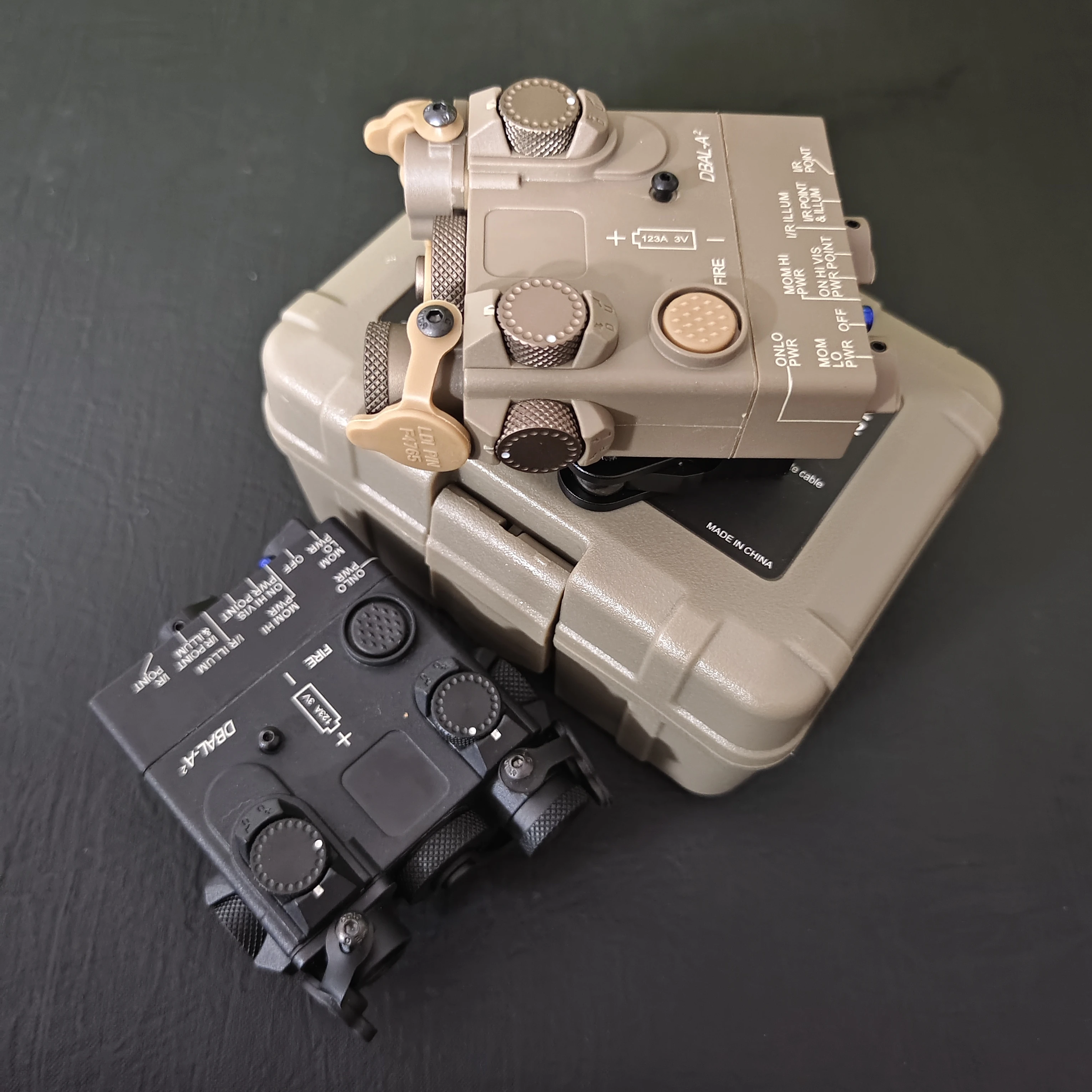 Tactical DBAL A2 IR Laser Sight Green PEQ Laser+Whitelight Flashlight ...