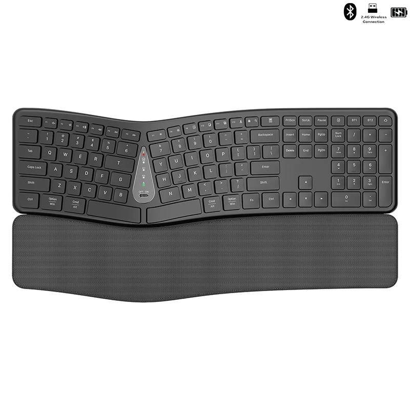 Ergonomic-Wireless-Silent-Split-Keyboard-With-Wrist-Rest-BT-Dual-Mode ...