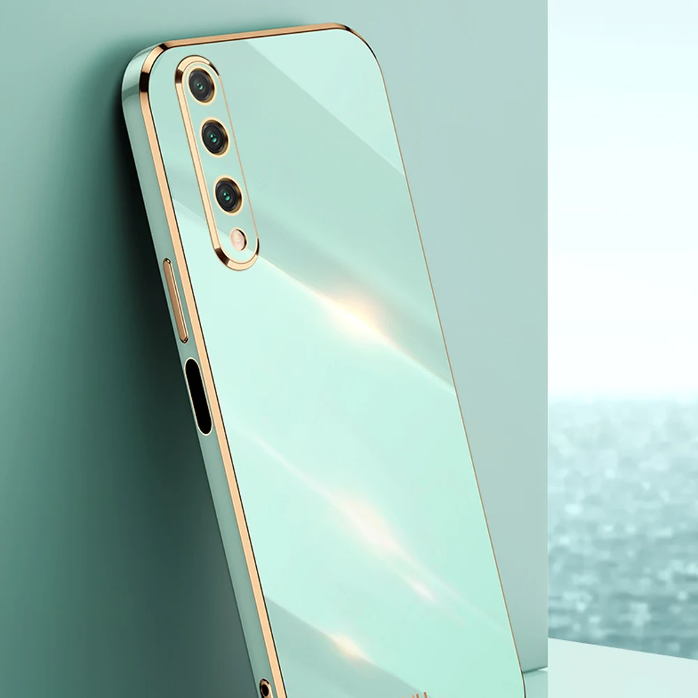 For Huawei Y9S Case Luxury Square Plating Huawei STK-L21, STK-LX3, STK ...