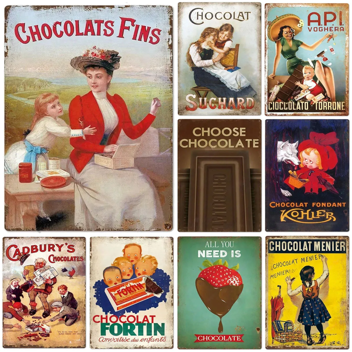 Vintage Chocolate Posters