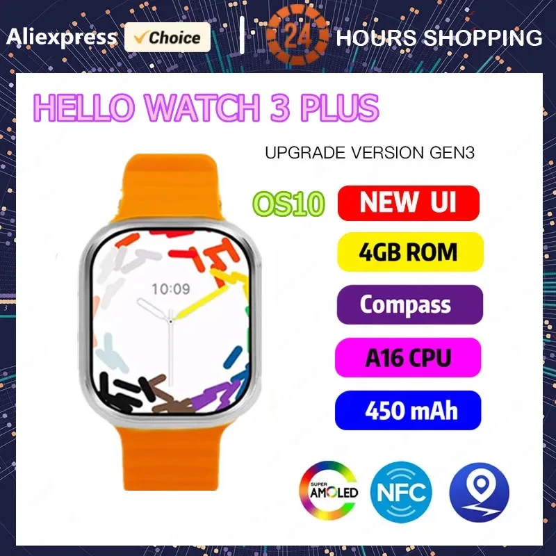 Hello-Watch-3-Plus-Ultra-Series-9-Smartwatch-para-homens-e-mulheres ...