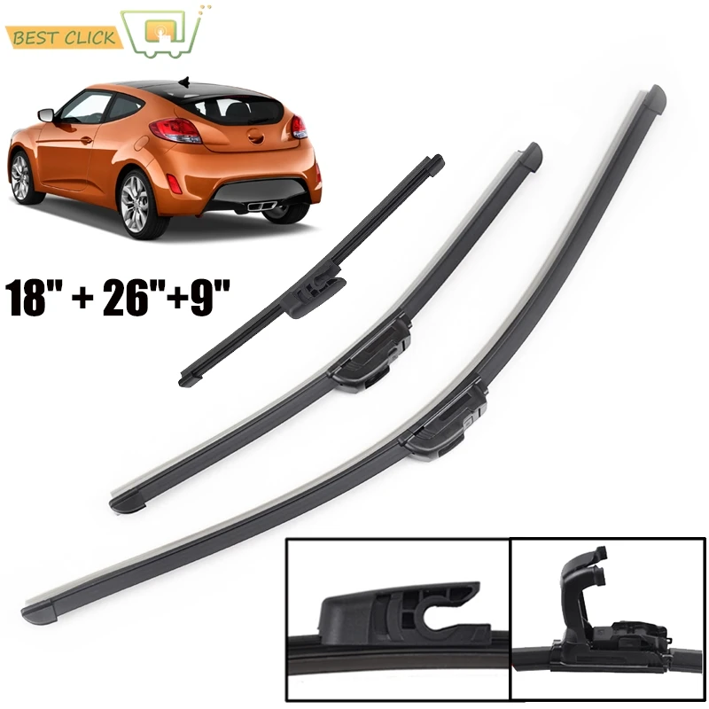 Misima-Windshield-Windscreen-Wiper-Blades-For-Hyundai-Veloster-MK-1 ...