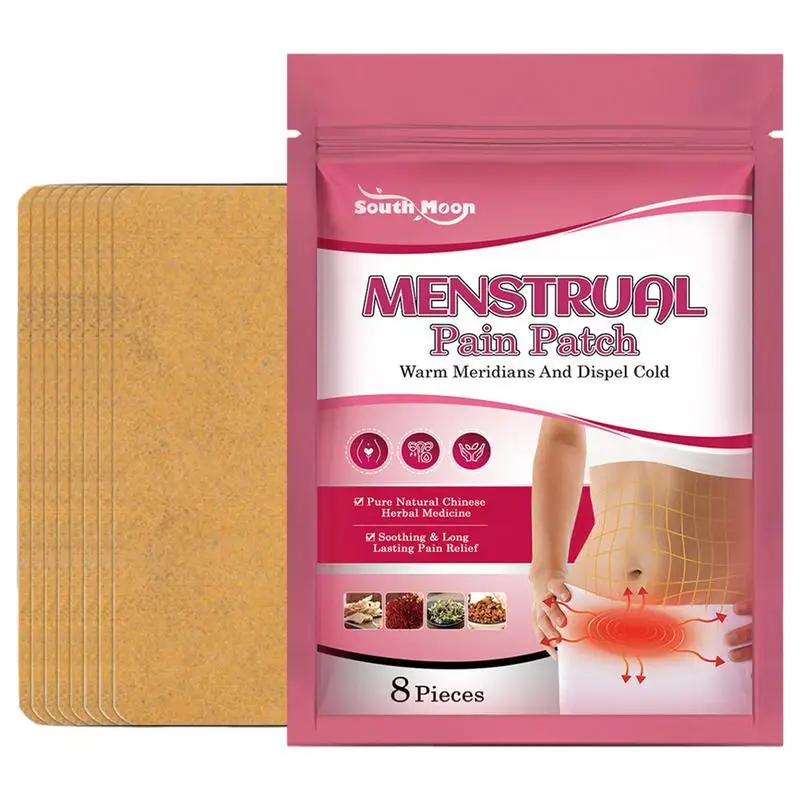 8pc Relieve Menstrual Cramp Abdominal Heating Herbal Patch Warm Palace Patch Heating Uterus Skin ...