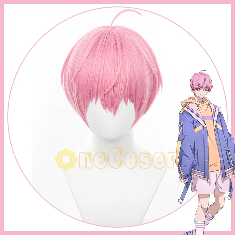 Li Tianchen Cosplay Wig Anime Link Click Pink Short Hair Li Tianxi Heat ...