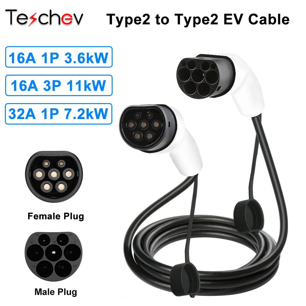 16A-32A-11kW-Type2-to-Type2-EV-Charging-Charging-Cable-IEC-62196-2 ...