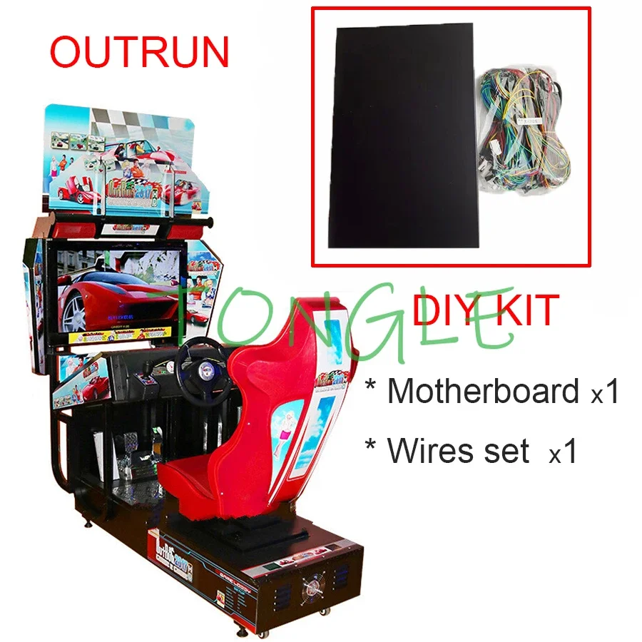 Arcade Kit Outrun Car Racing Motor Driving Simulator Game Motherboard ...