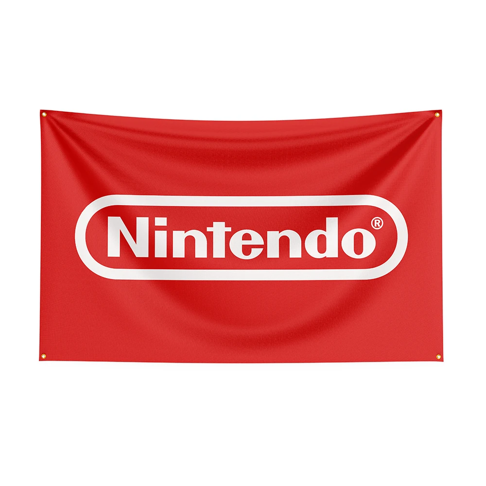 3x5 bandeira nintendo poliéster impresso jogo banner para decoração ...