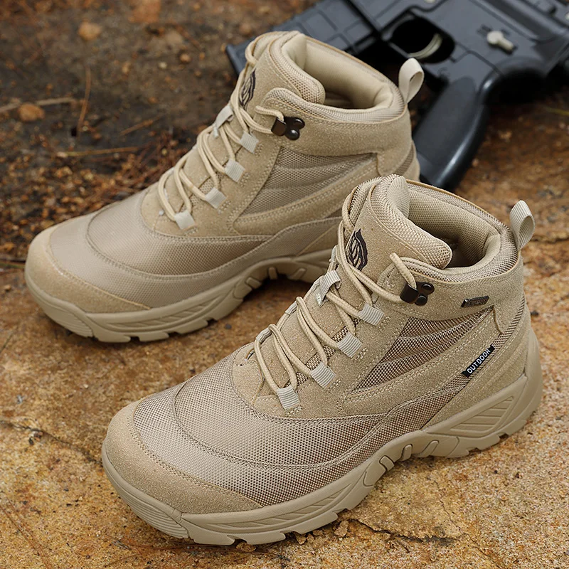Outdoor-tactical-boots-men-hiking-boots-waterproof-and-non-slip-field ...