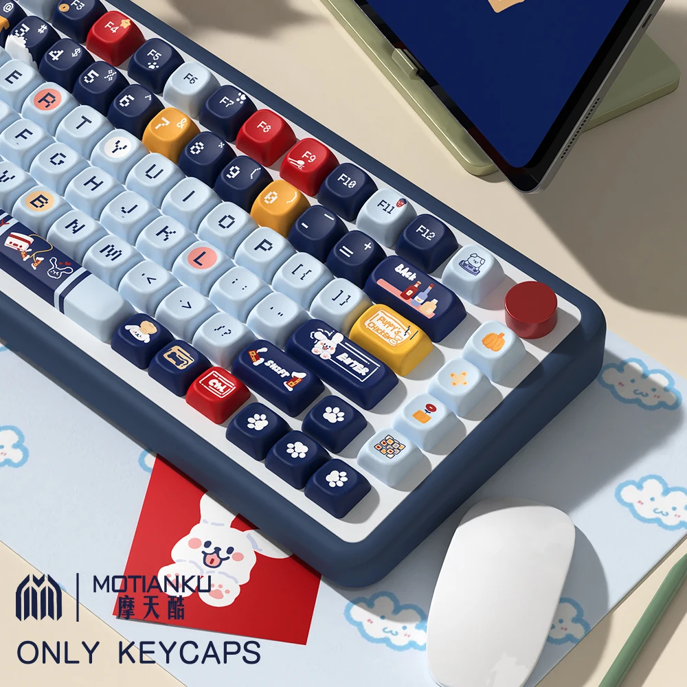 Game-Puppy-Theme-Keycaps-Cherry-SCA-Profile-Personalized-Cartoon-Keycap ...