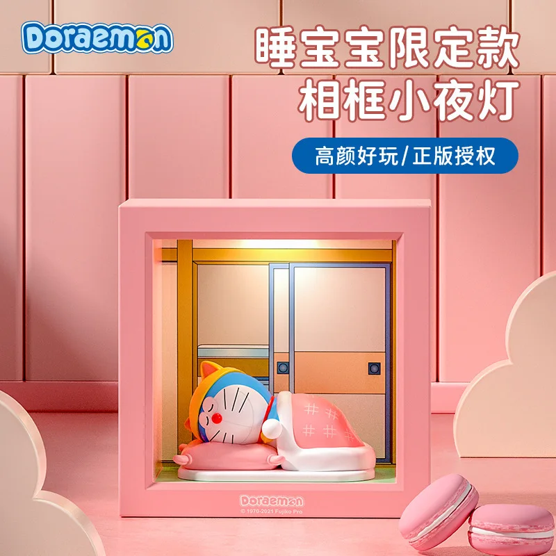 Kawaii Doraemon Photo Frame Night Light Led Light Bedroom Bedside Lamp ...