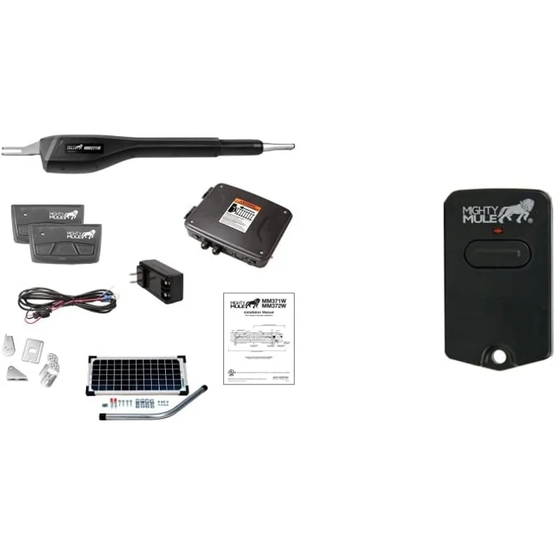 MM371W-SOL-Automatic-Gate-Opener-and-Mighty-Mule-Single-Button-Gate ...