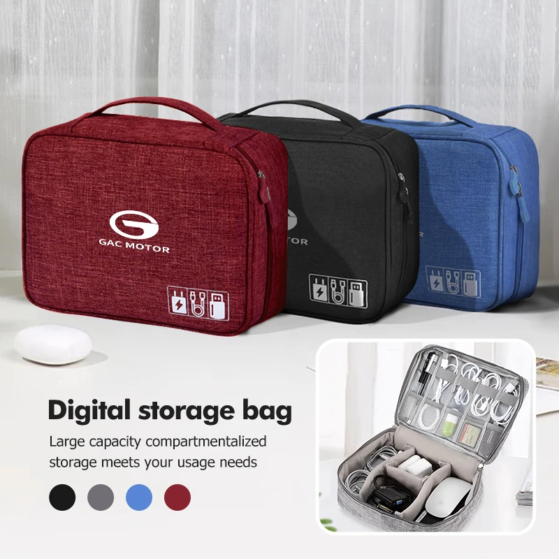 Car Digital Bag Data Cable Handbag Storage Bag Accessories For GAC ...