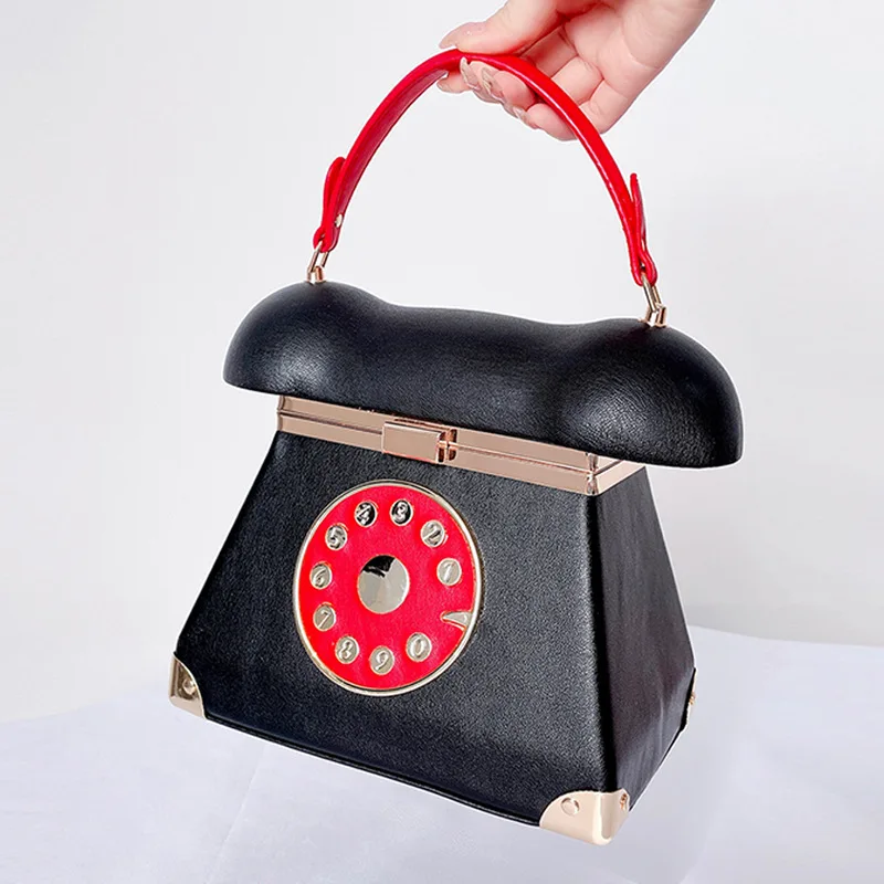 Handle Telephone Shaped Women Evening Handbags Designer Party Clutch ...