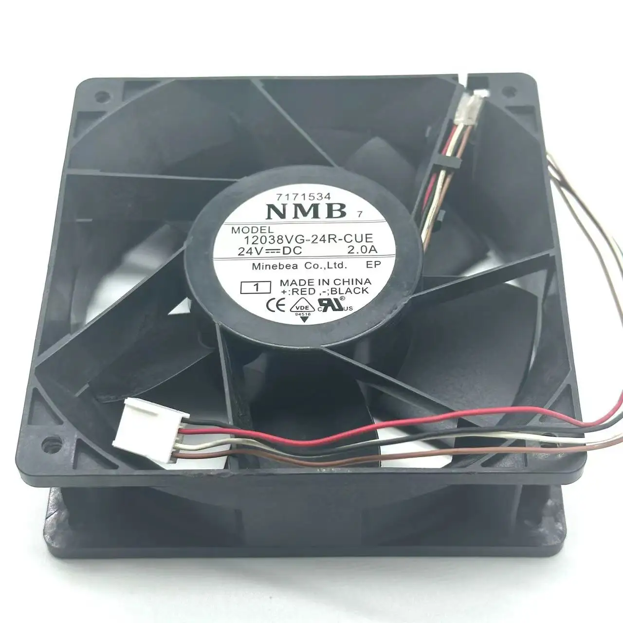 NMB 12038VG-24R-CUE DC 24V 2.0A 120x120x38mm 4-Wire Server Cooling Fan ...