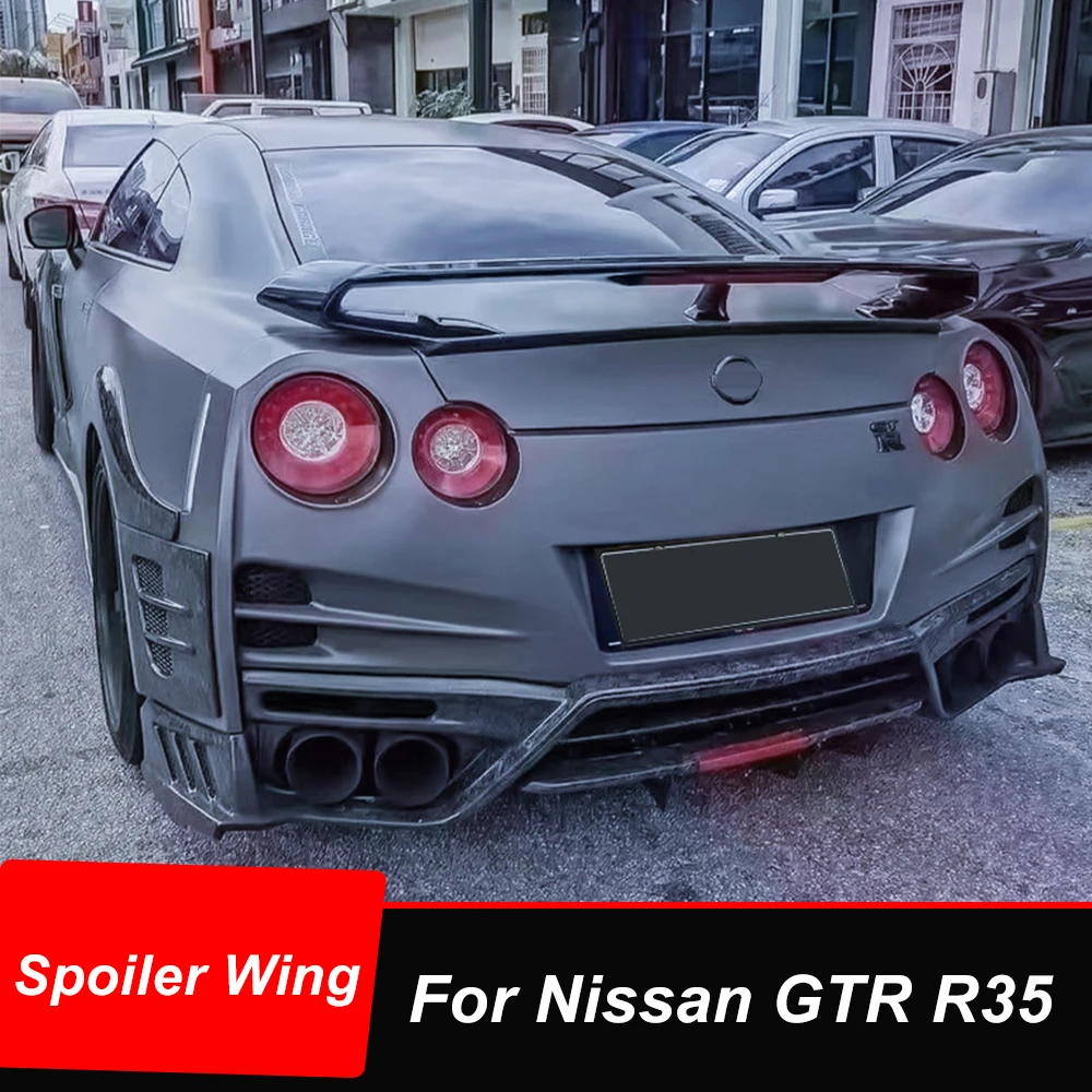 For-Nissan-GTR-R35-MY17-Varis-Style-Carbon-Fiber-Material-Rear-Trunk ...