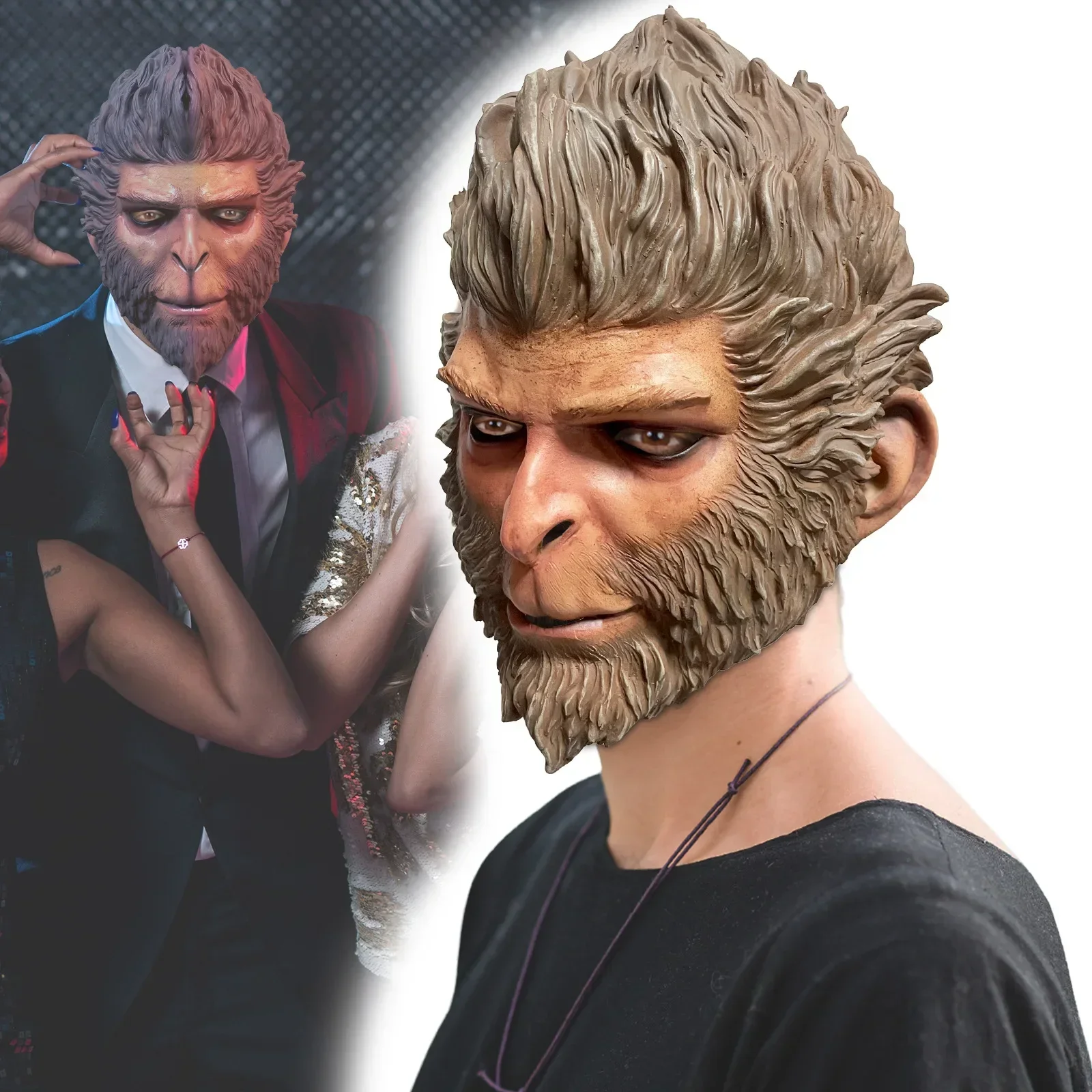 Wukong-Mask-Action-Figure-Black-Myth-COS-Props-Perif-ricos-de-Jogo-Cole ...