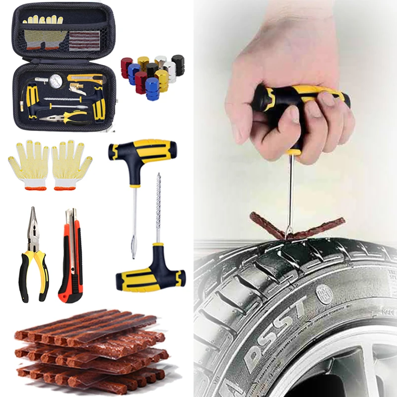 Car Tire Repair Tool Puncture Plug Tools Tyre Puncture Emergency for ...