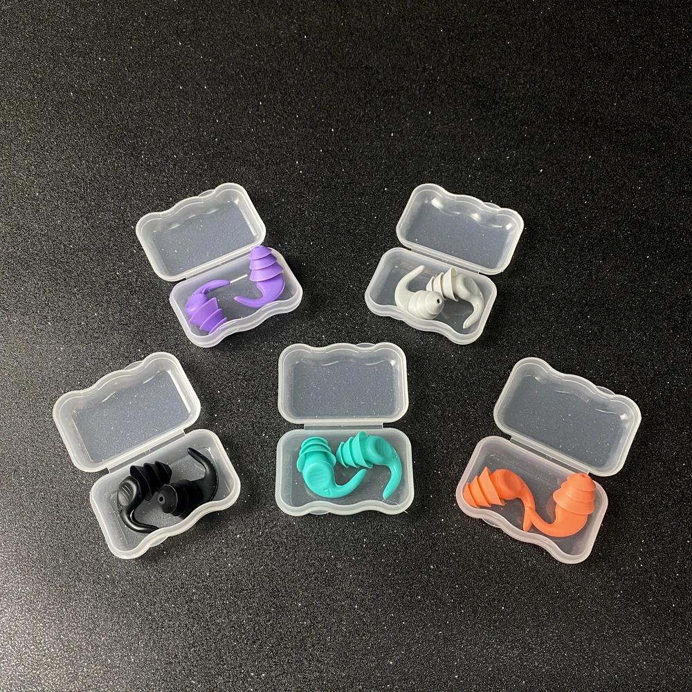 1pair Silicone Sleeping Spiral Ear Plugs Sound Insulation Ear ...