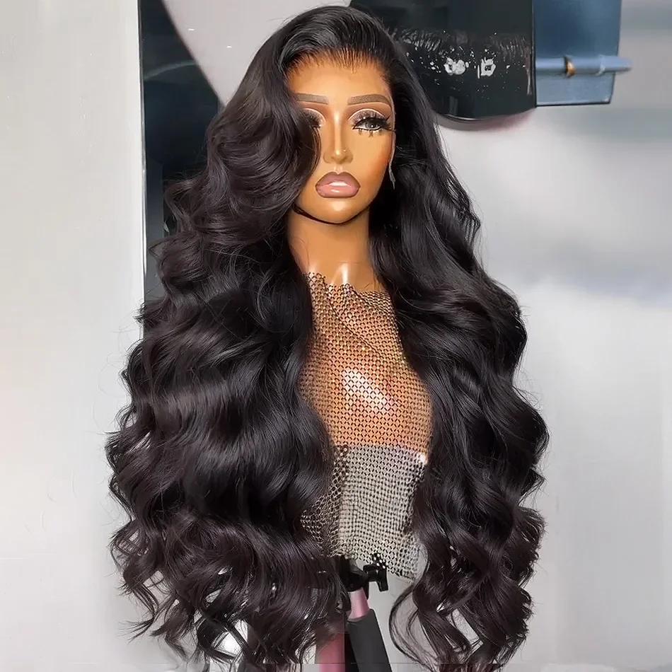 40 Inch Body Wave Human Hair Front Wig 13x6 13x4 Hd Lace Transparent ...