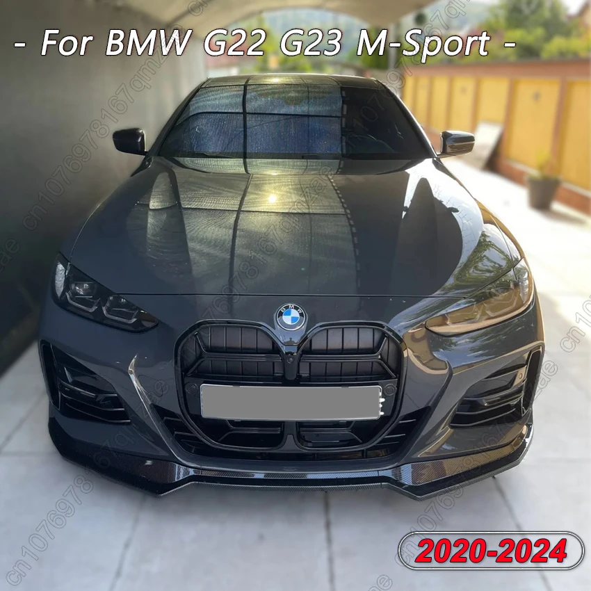 Car Front Bumper Lip For BMW 4 Series G22 G23 2 Door M440i M440d 430d ...