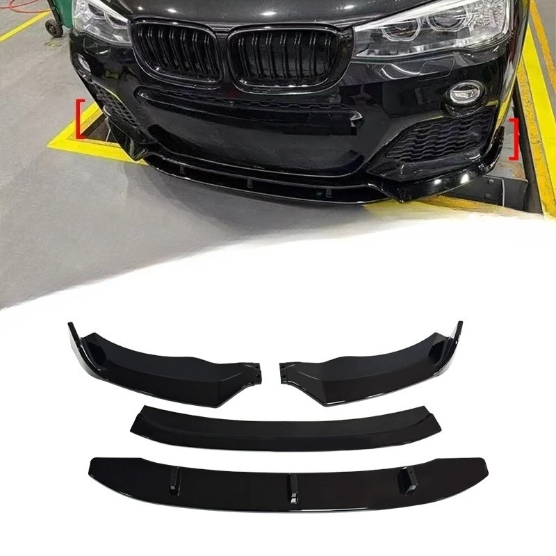 For BMW X3 F25 2014-2016 4piece front splitter front lip spoiler ABS ...