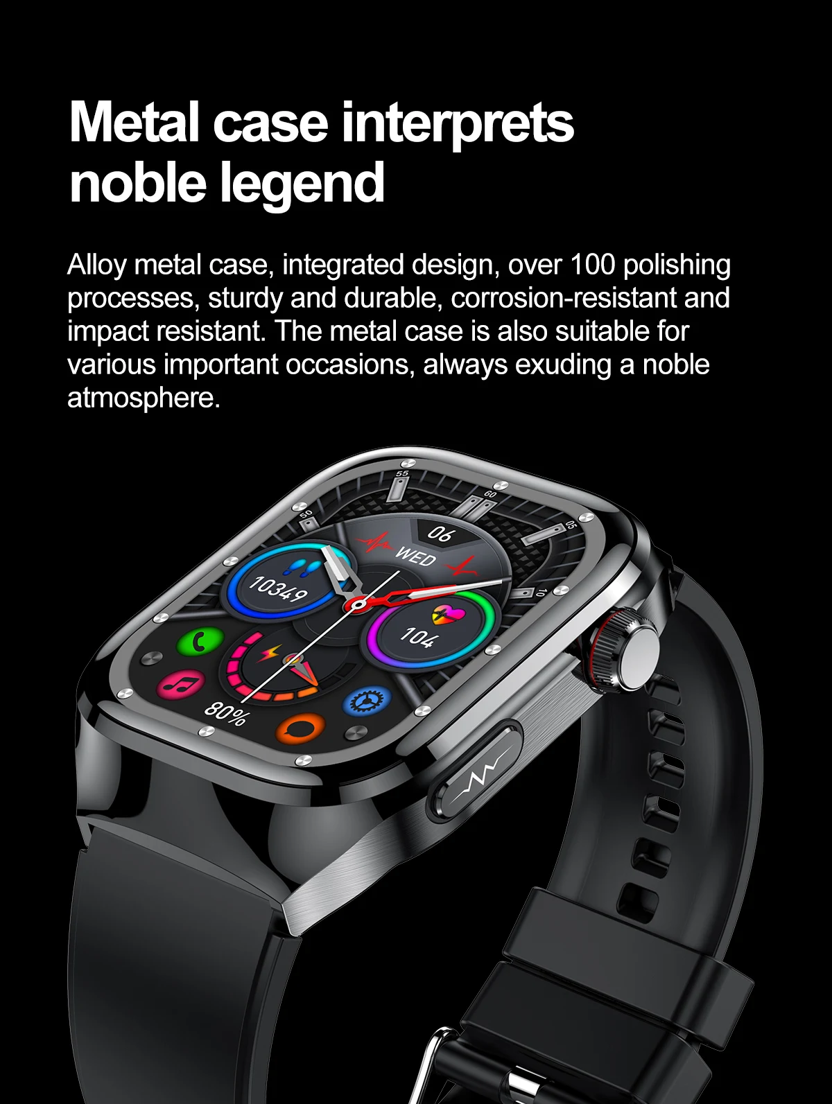 2024 New Accurate Measurement ECG HRV Health Smart Watch Blood Sugar AI ...