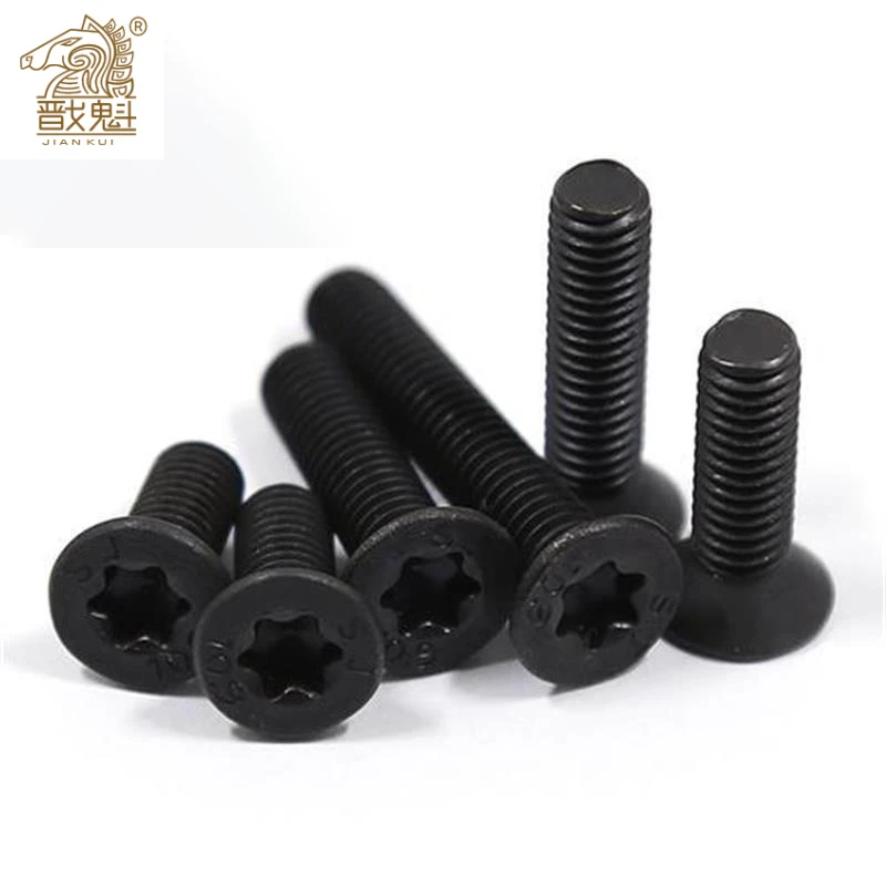 50/20/10/5pcs M1.6 M2 M2.5 M3 M4 M5 M6 GB2673 Black A2 70 304 Stainless ...