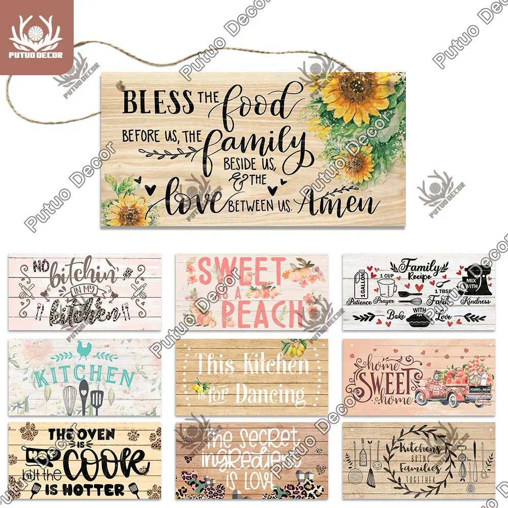 Putuo-Decor-Kitchen-Wooden-Plaques-Cooking-Signs-Wood-Plates-for ...