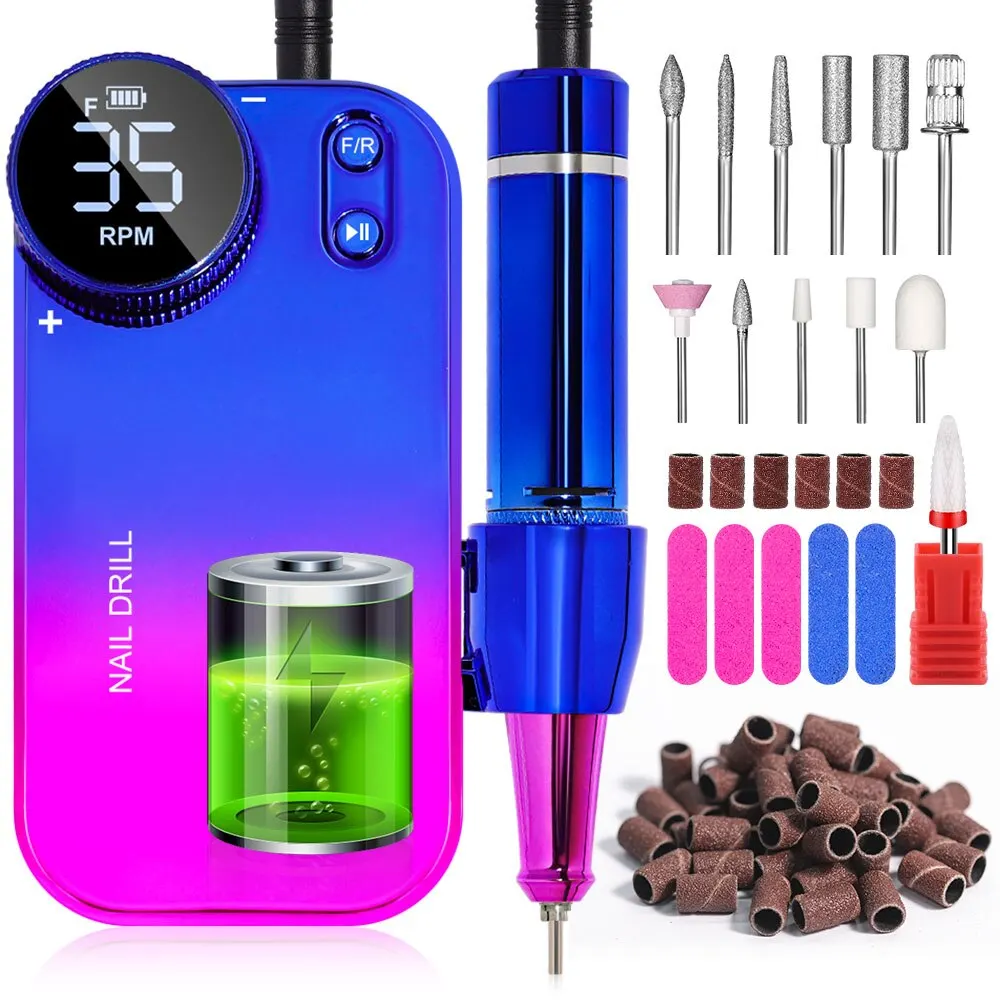 35000RPM-Portable-Electric-Nail-Drill-Machine-With-LCD-Display-Nails ...