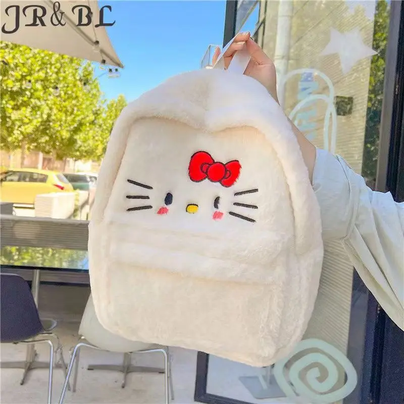 New-Sanrio-Hello-Kitty-Kawaii-Plush-Backpack-Cartoon-Plushie-High ...