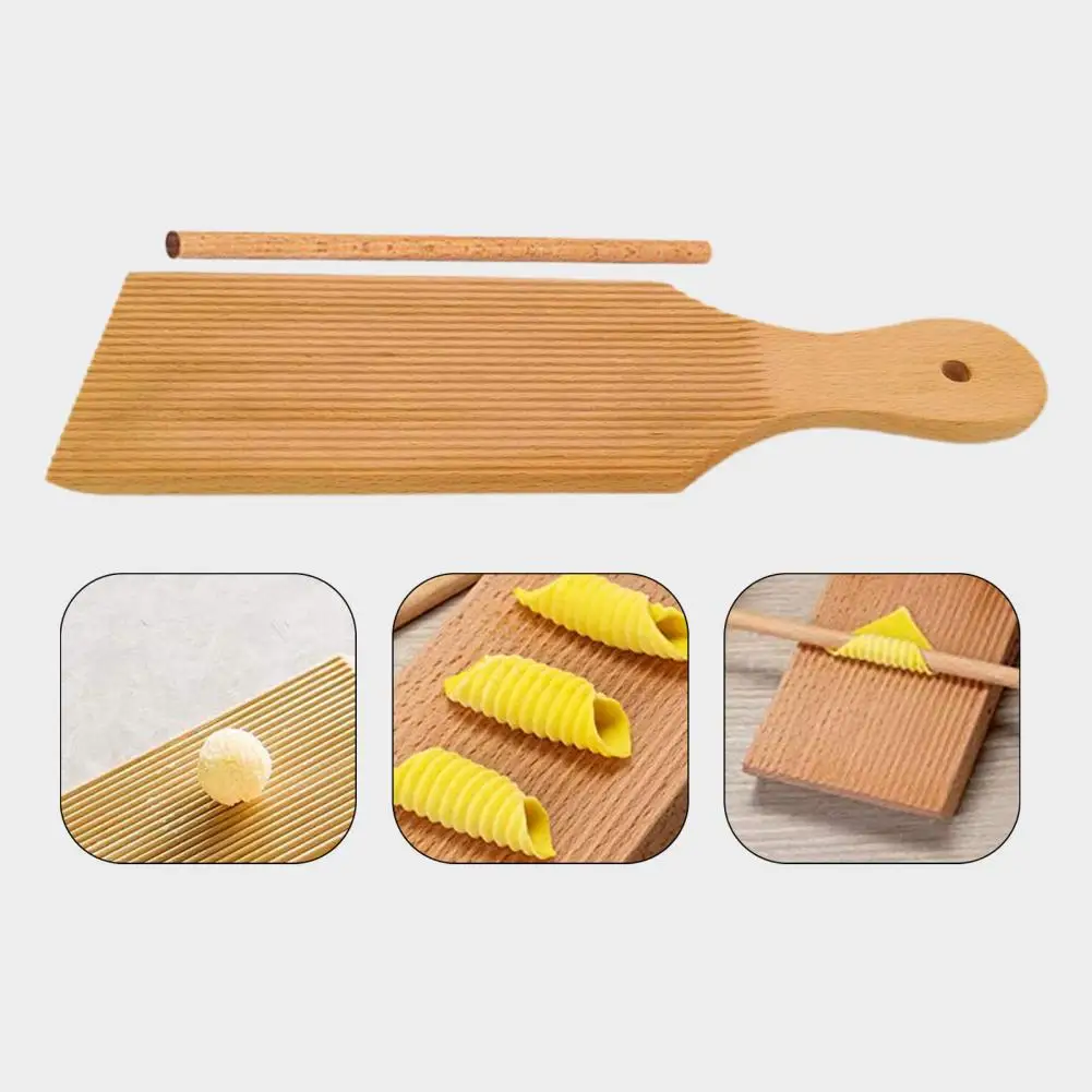 1-Set-Stable-Fine-Texture-Pasta-Making-Board-Wood-Practical-Wave ...