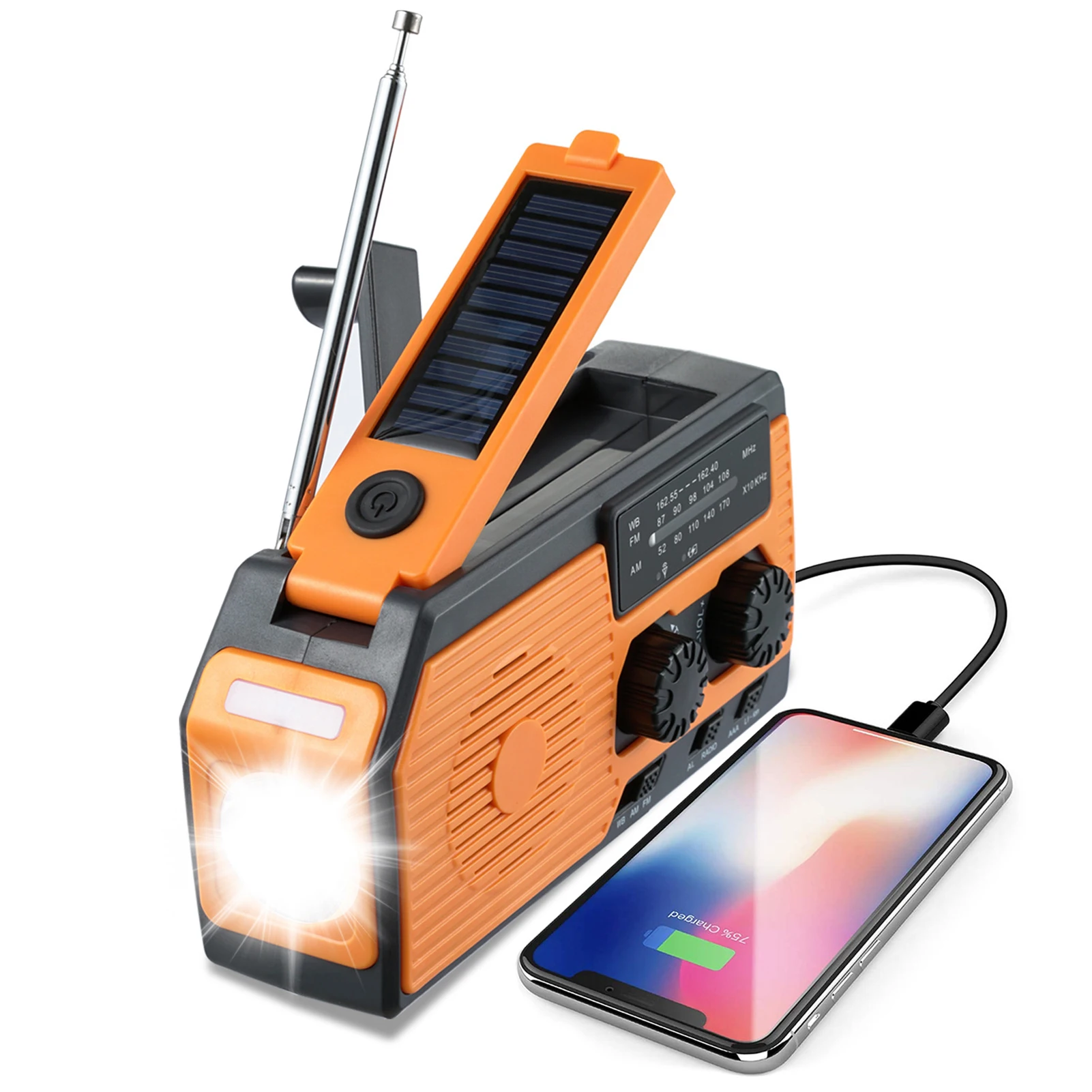 Hand-Crank-Radio-Solar-Crank-Dynamo-Powered-AM-FM-NOAA-Weather-Radio ...