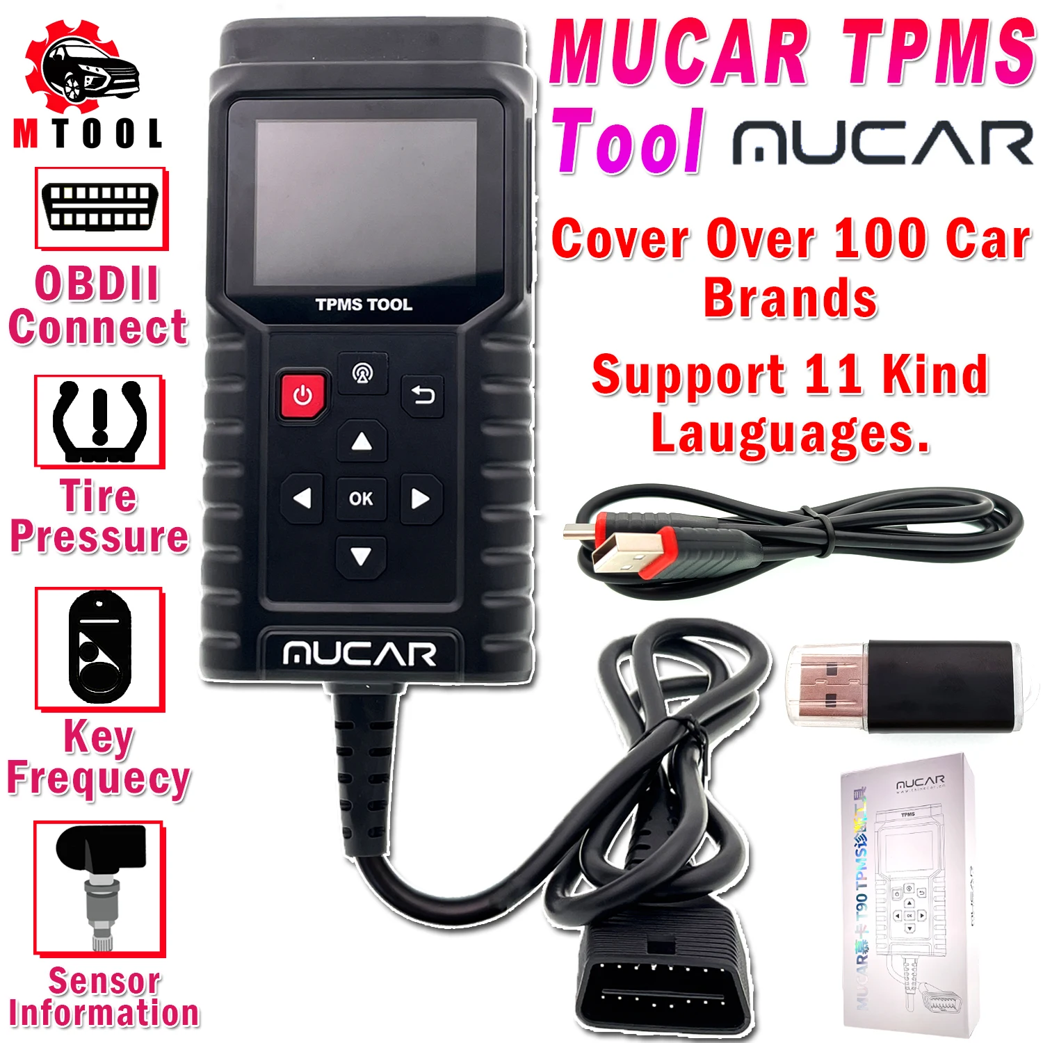 MUCAR-TP-T90-TPMS-Programmer-S3-2in1-Car-Tire-Pressure-Diagnosis-Tool ...