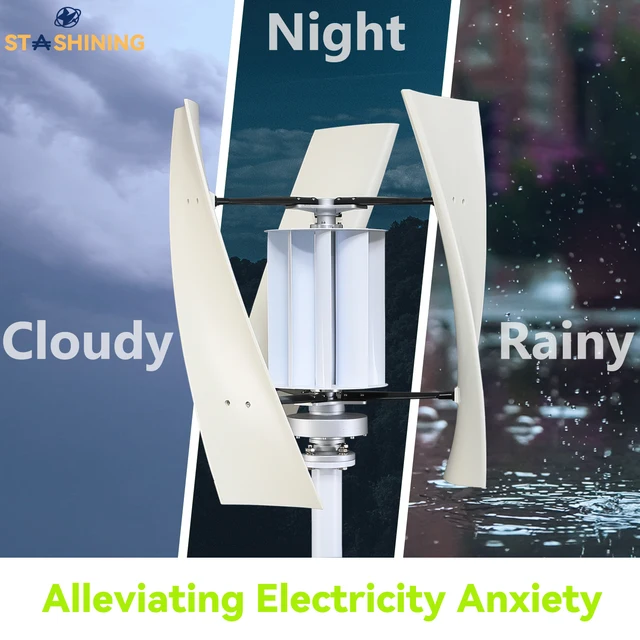 【Higher-Output】Horizontal Wind Turbine Generator 5000W Max Windmill W ...