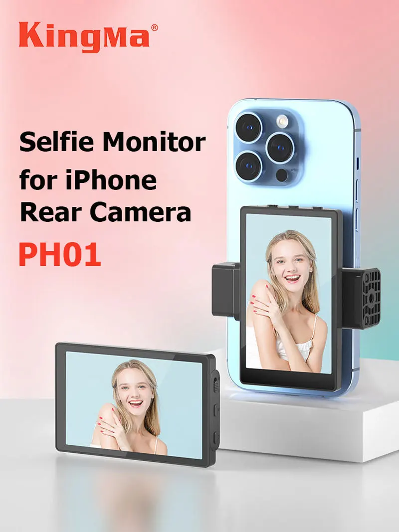 PH01-Phone-Rear-Camera-Selfie-Monitor-for-iPhone-Smart-Phones-Vlog-Live ...