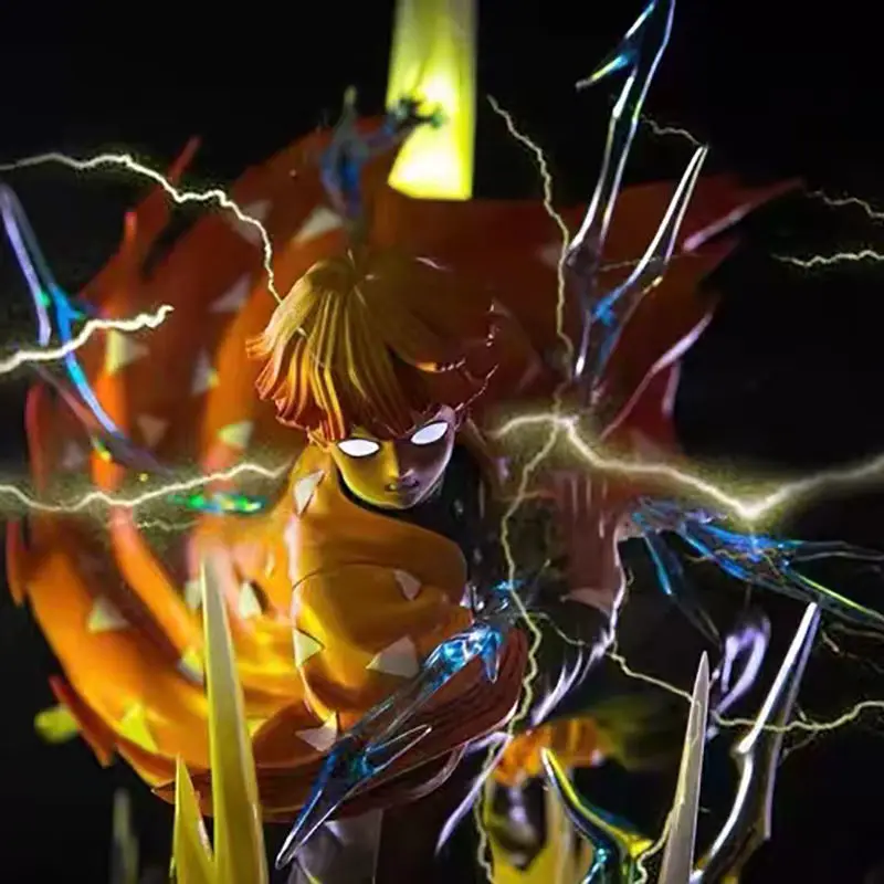 32cm-Agatsuma-Zenitsu-Figure-With-Light-Fighting-Breath-Of-Thunder ...
