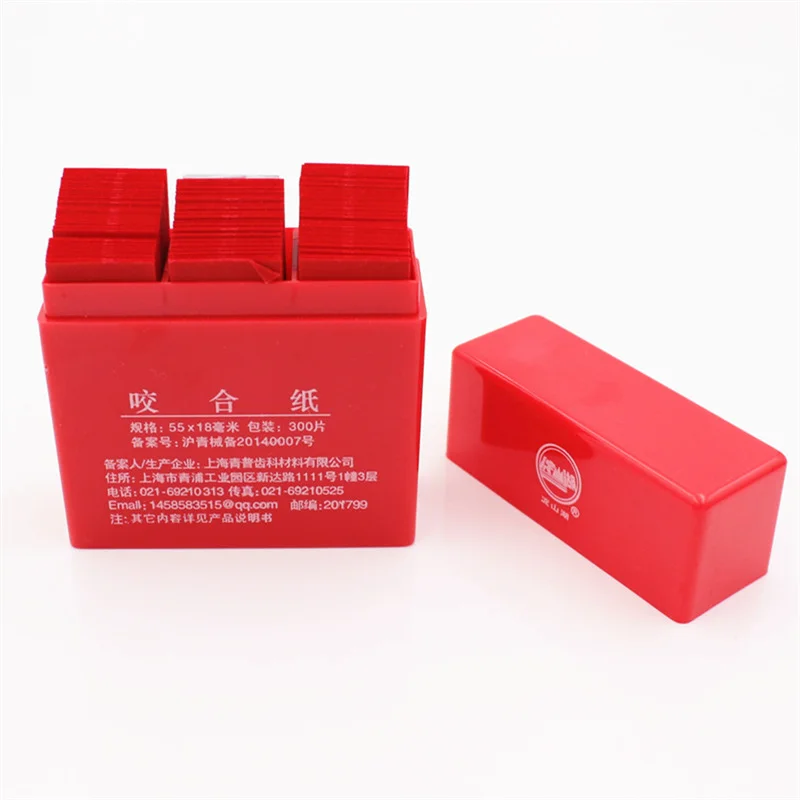 300Sheet-Box-Dental-Articulating-Paper-Strips-Red-Blue-Double-sided ...