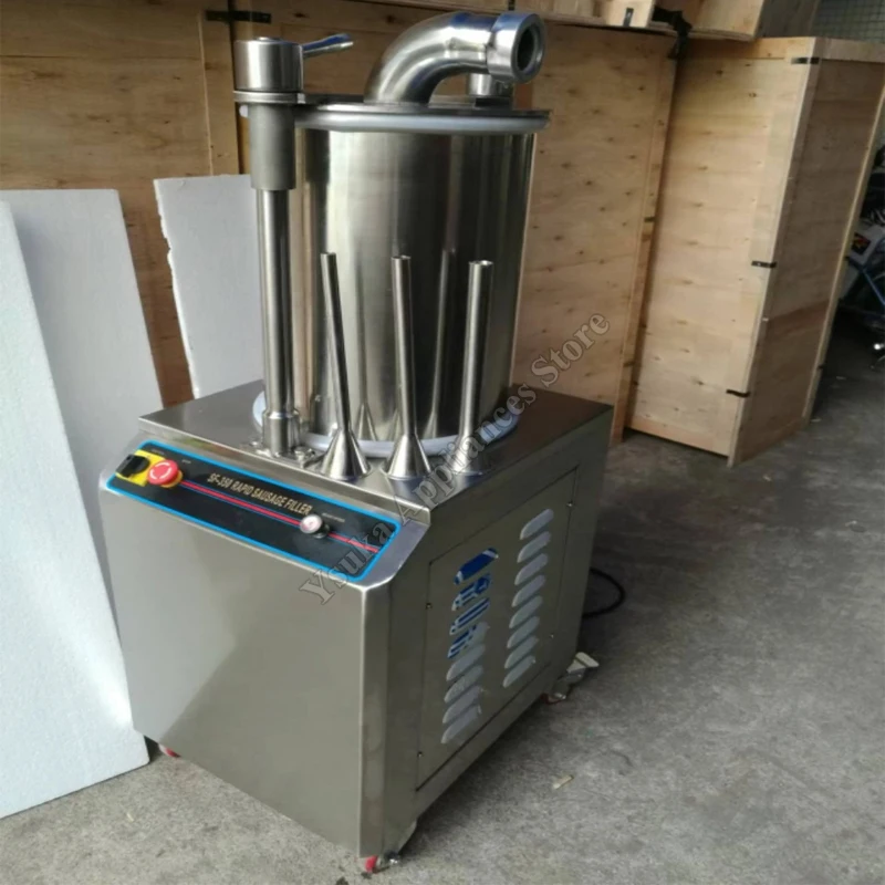 Commerical Automatic Filler Hydraulic Stuffer Meat Extruder Fill ...