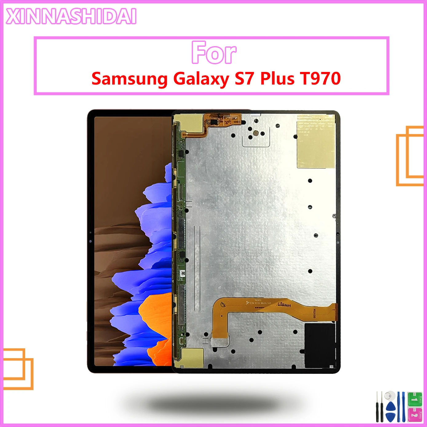 Lcd Display For Samsung Galaxy S7 Plus T970 Touch Screen Digitizer Sensors Assembly Panel ...