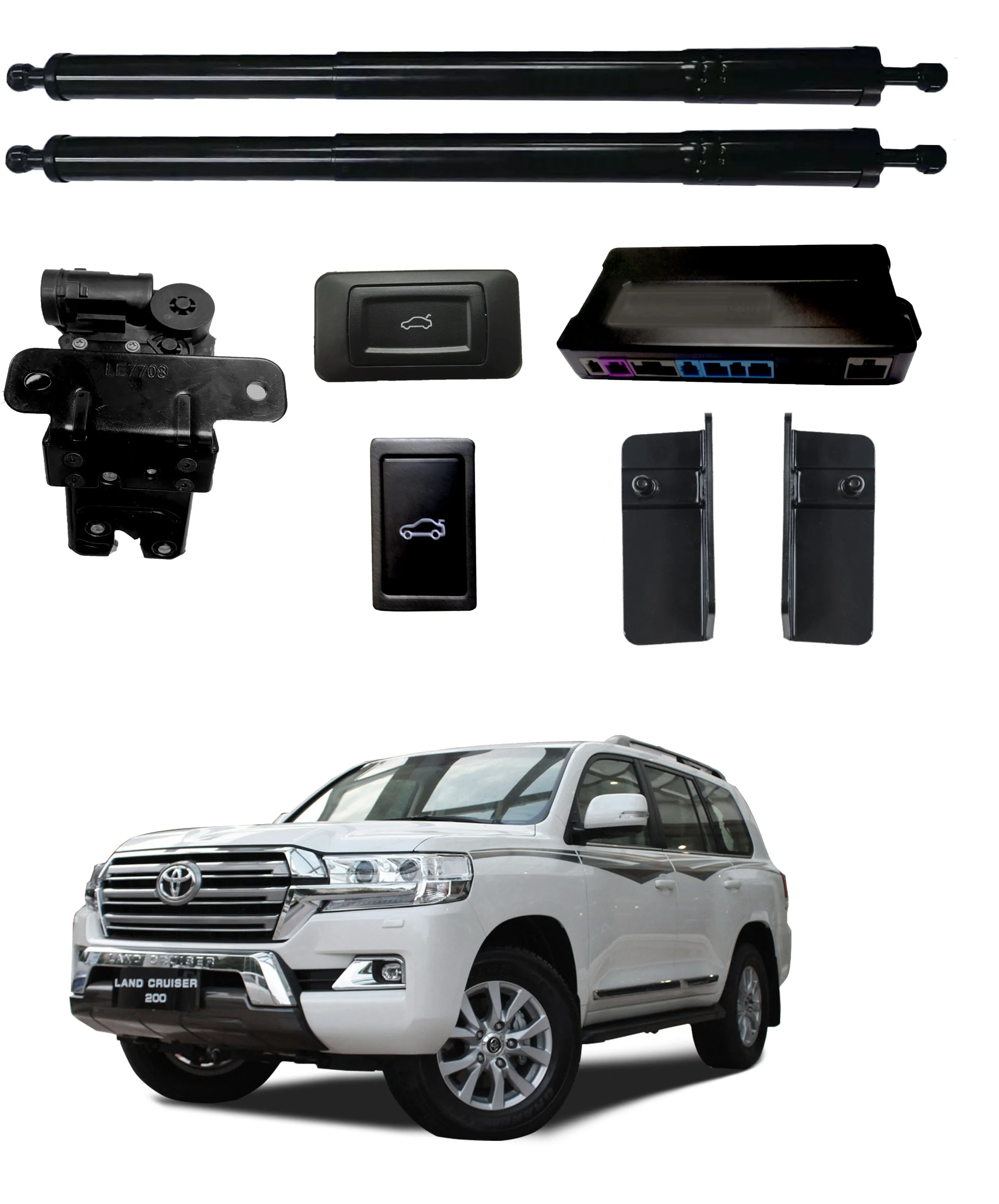 Trunk-Rear-Door-Assist-Foot-Tailgate-Strut-Kit-Car-Electric-Tail-Gate ...