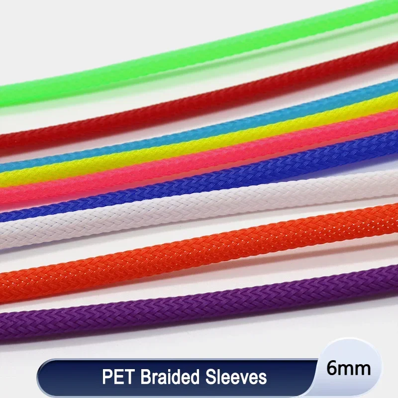 1-50M-6mm-Insulated-PET-Braid-Sleeving-High-Density-Cable-Sheath-Wrap ...