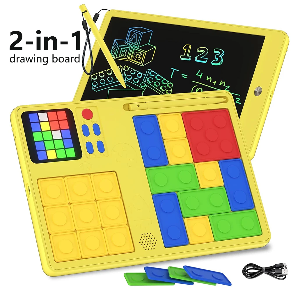 Slide-Puzzle-Game-Handwriting-Pads-LCD-Writing-Tablet-Kids-toys-2-in-1 ...