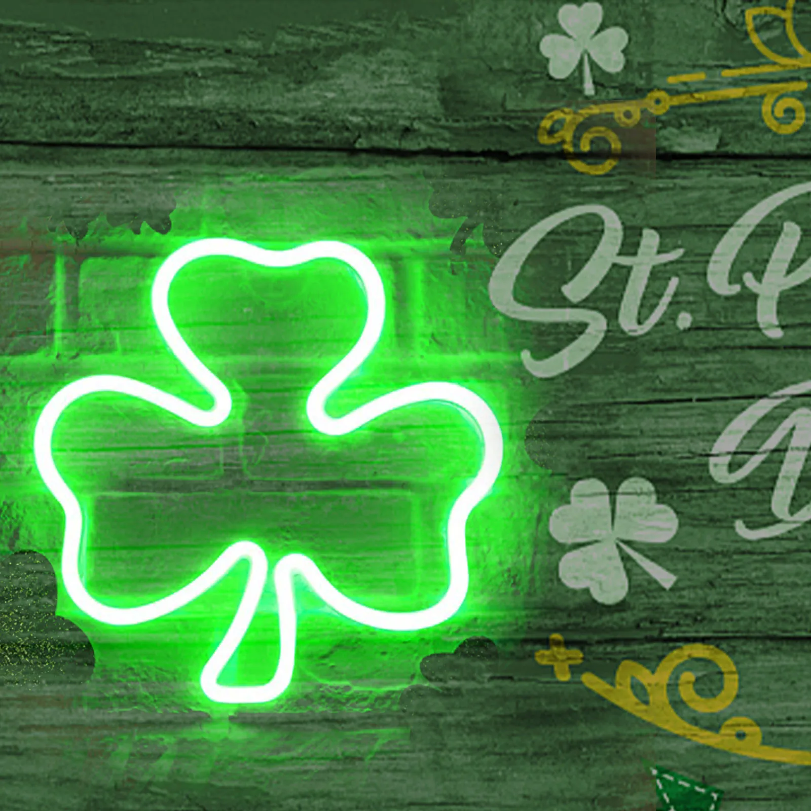 St Patricks Day Decoration Lights LED Green Window Lights USB Powered ...