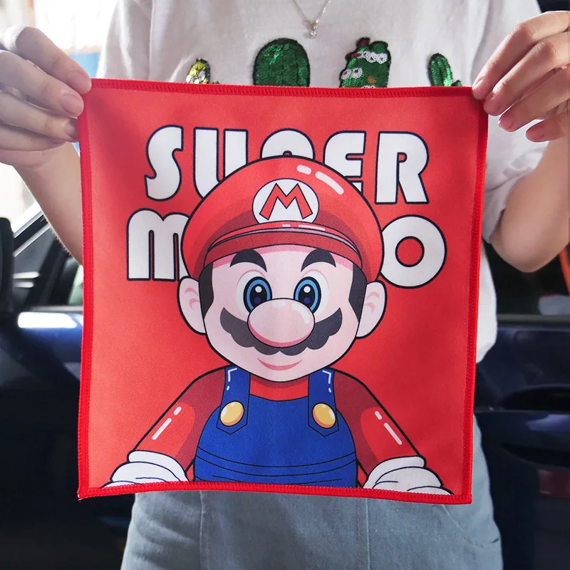 New-Super-Mario-Microfiber-Towel-Cartoon-Figures-Car-Wash-Cleaning ...