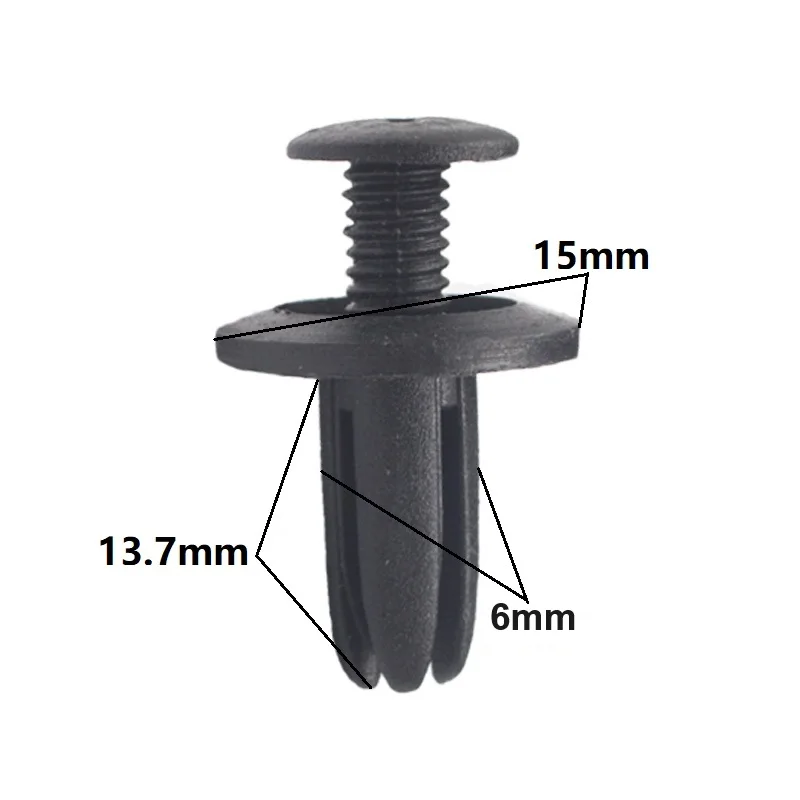 Car-Body-6mm-Hole-Dia-Plastic-Rivets-Fastener-Fender-Bumper-Universal ...
