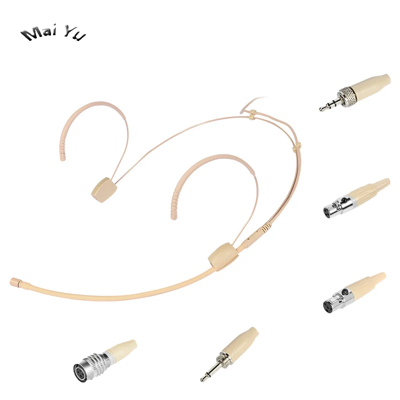 Professional-Headset-Beige-Wired-Condenser-Microphone-Wireless ...