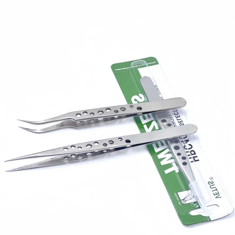 1PCS-High-precision-small-tweezers-Anti-static-stainless-steel-pointed ...